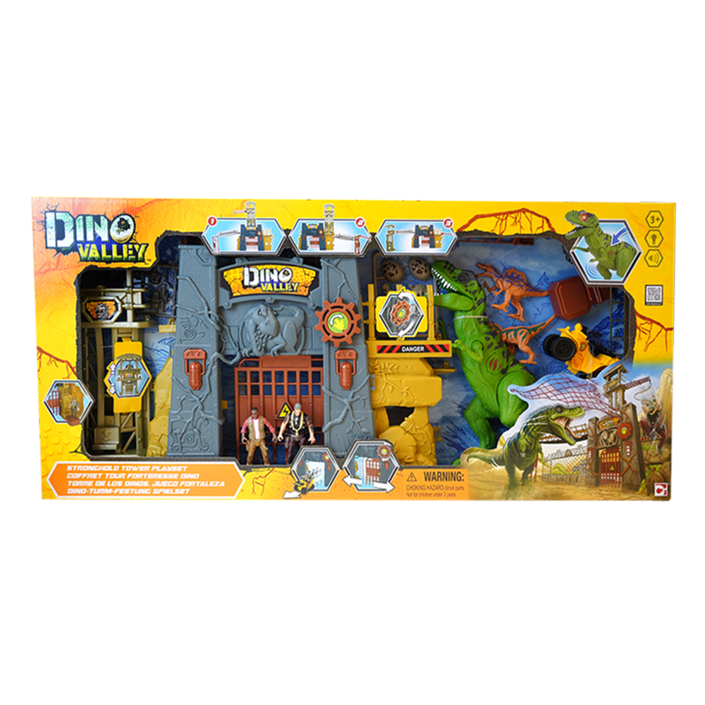 Dabdoob | Dino Valley Dino Tower Stronghold Playset