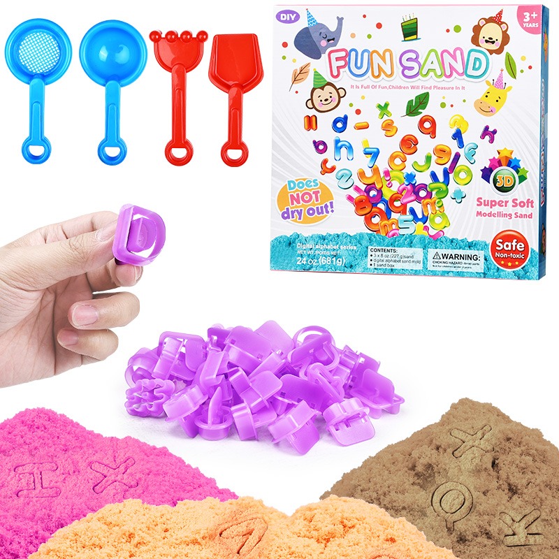 Dabdoob | Fun Sand Numbers And Alphabet Set For Kids