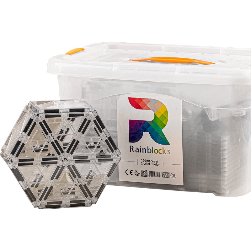 Dabdoob | Rainblocks Magnetic Tiles 1 Crystal Color Building Blocks ...