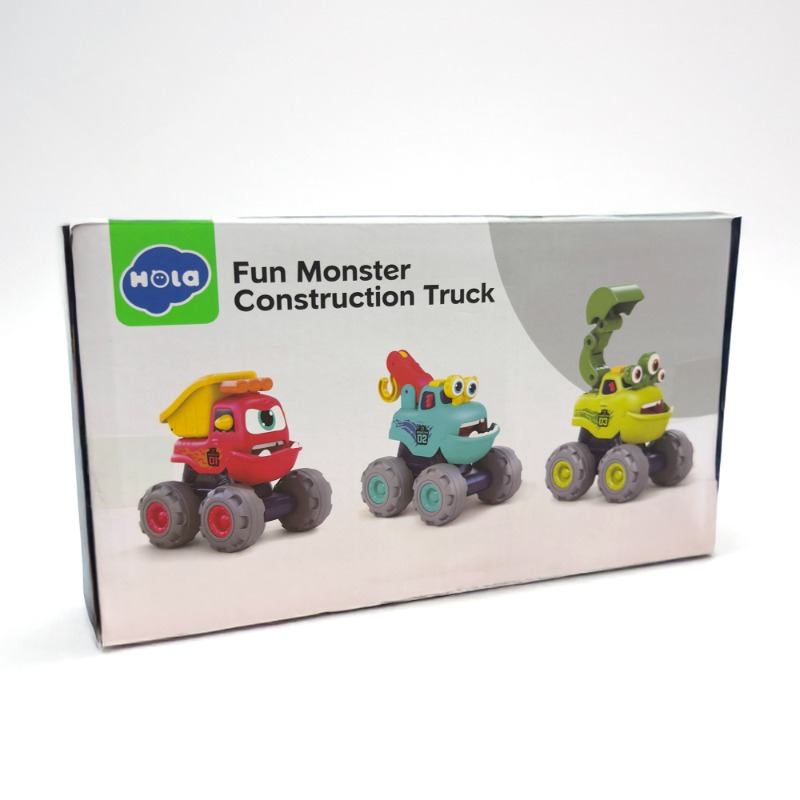 Dabdoob | Hola Fun Monster Construction Truck Set